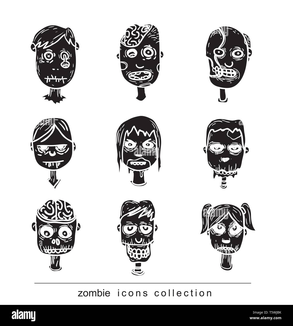 Cartoon character set hi-res stock photography and images - Alamy