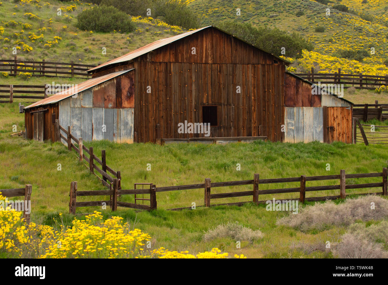 Barn, Carrizo Plain National Monument, California Stock Photo - Alamy