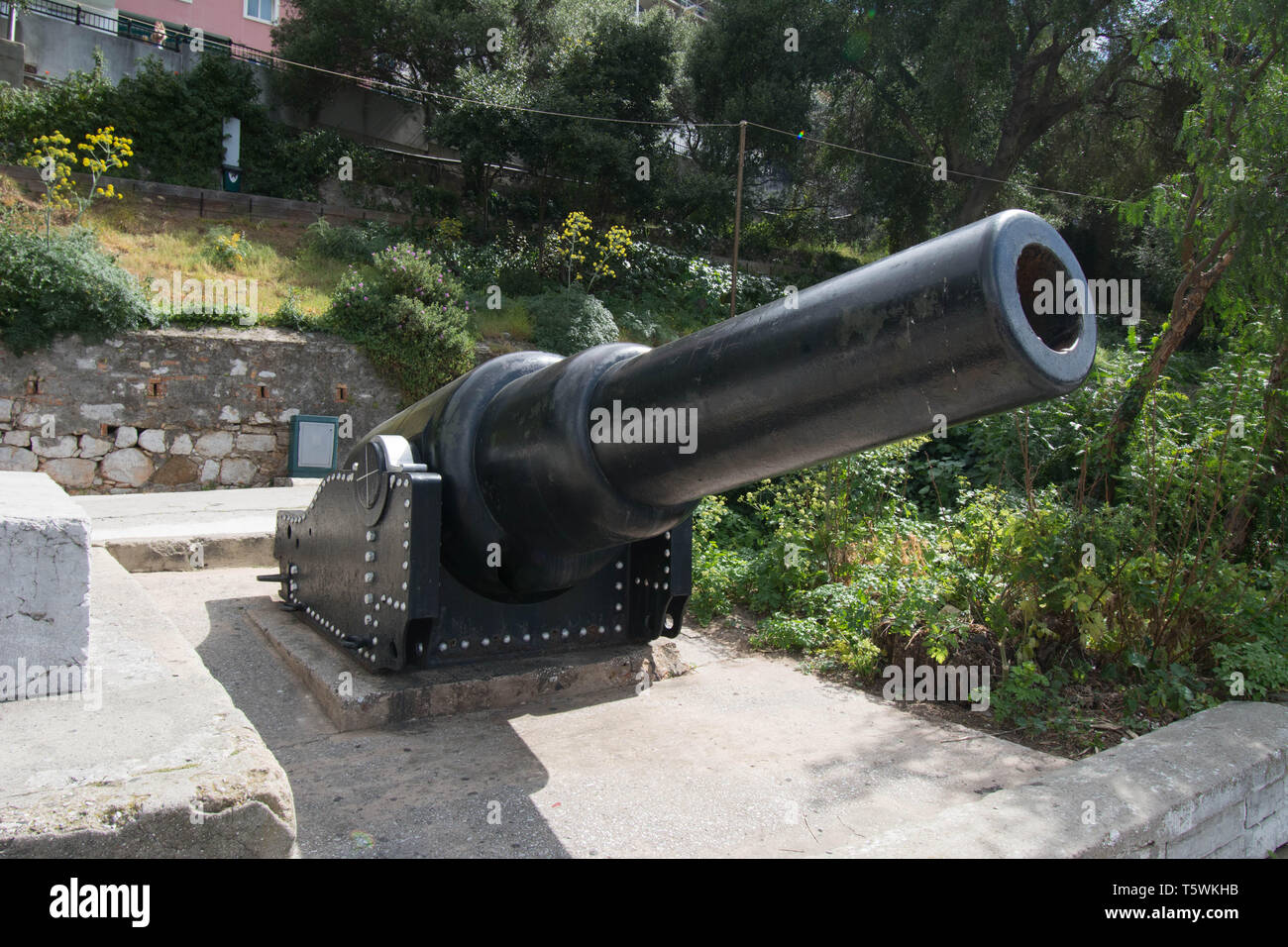 Cannon in Gibraltar Stock Photo - Alamy