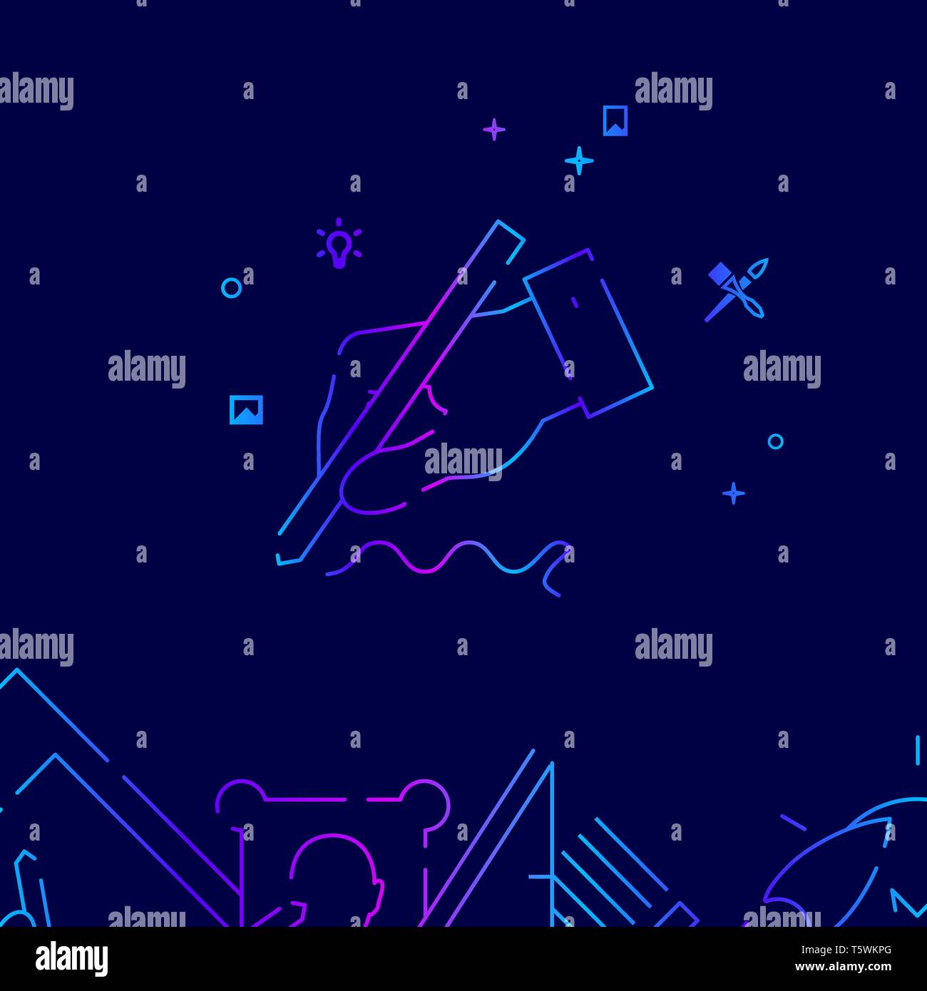 Blue draws Stock Vector Images - Alamy