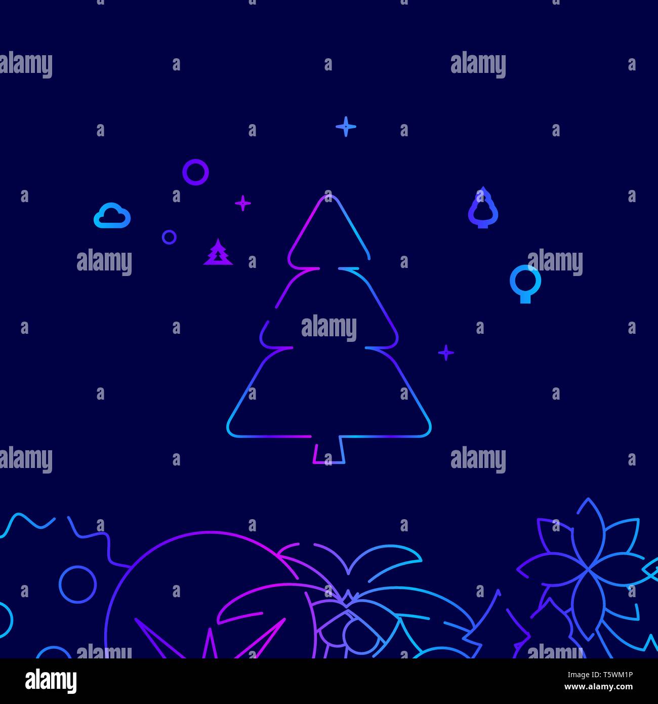 Dark conifer Stock Vector Images - Alamy