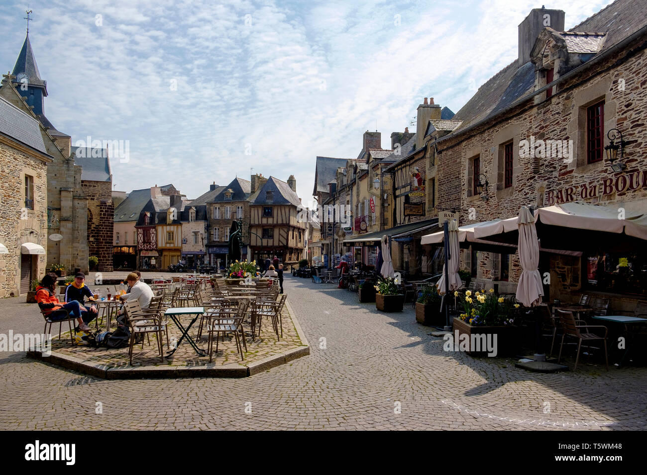 The town of Malestroit, Morbihan, Brittany, France Stock Photo - Alamy