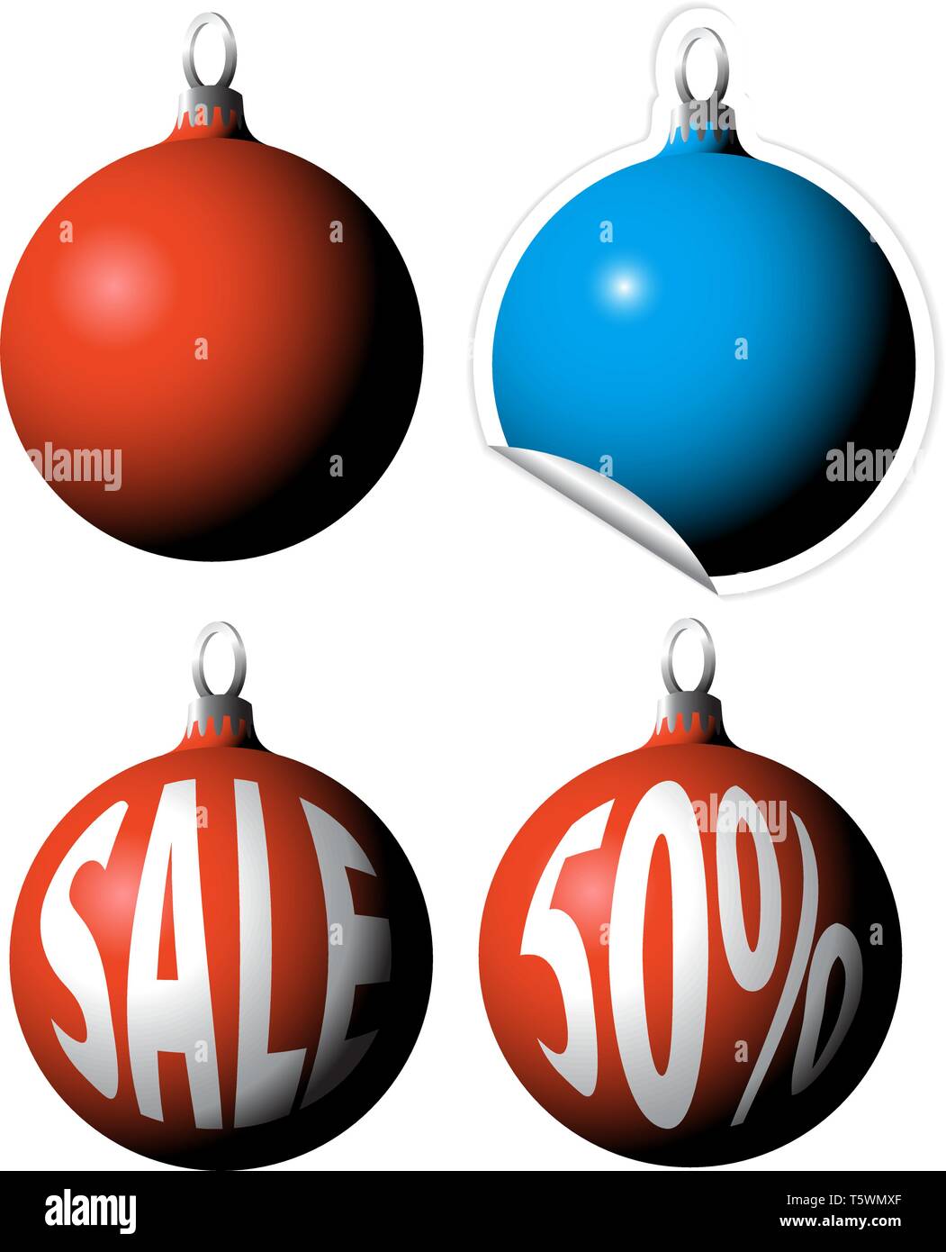 Christmas sale tags poster Cut Out Stock Images & Pictures - Alamy