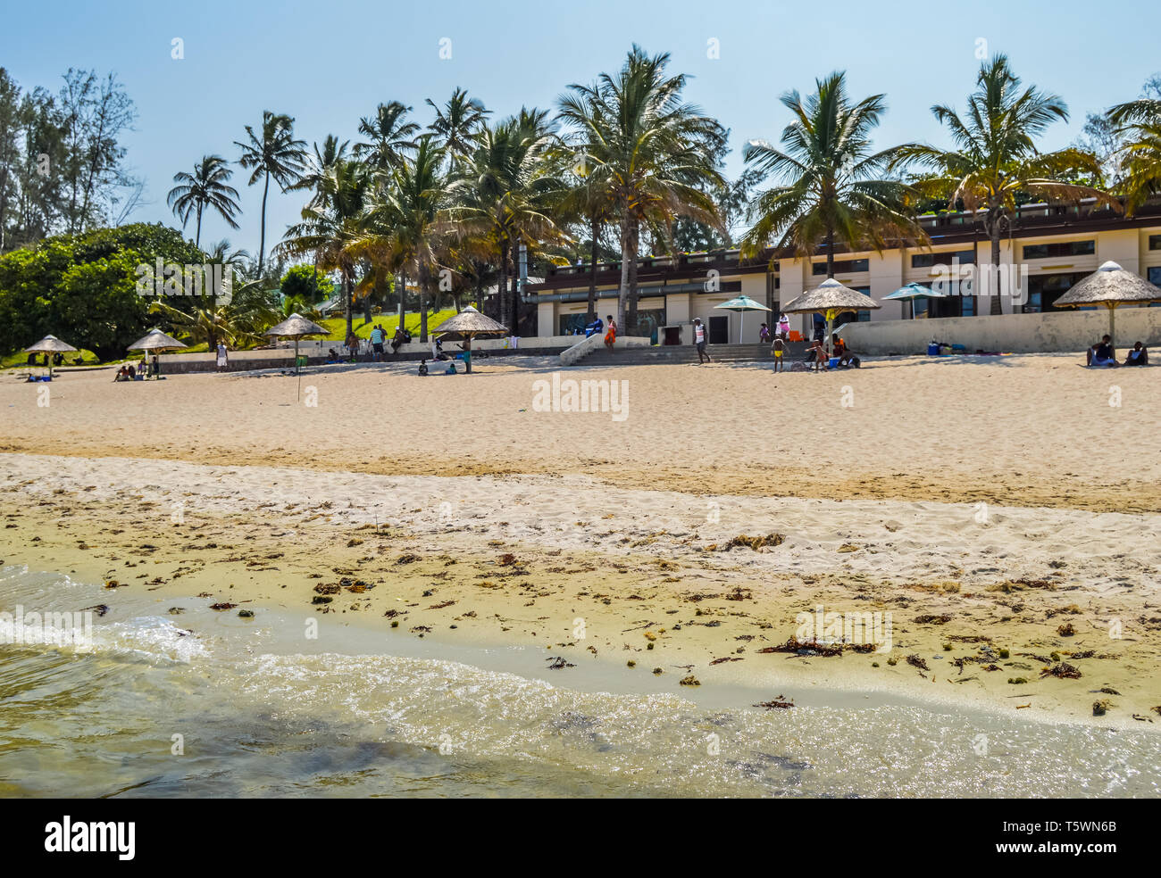 Beautiful Bilene beach and lagoon near Maputo in Mozambique Stock Photo ...
