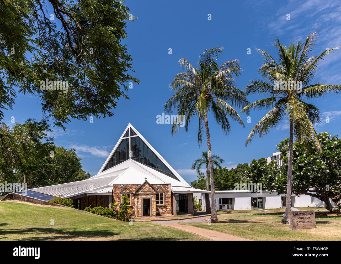 Darwin Australia - February 22, 2019: White Modern pyramid shaped ...