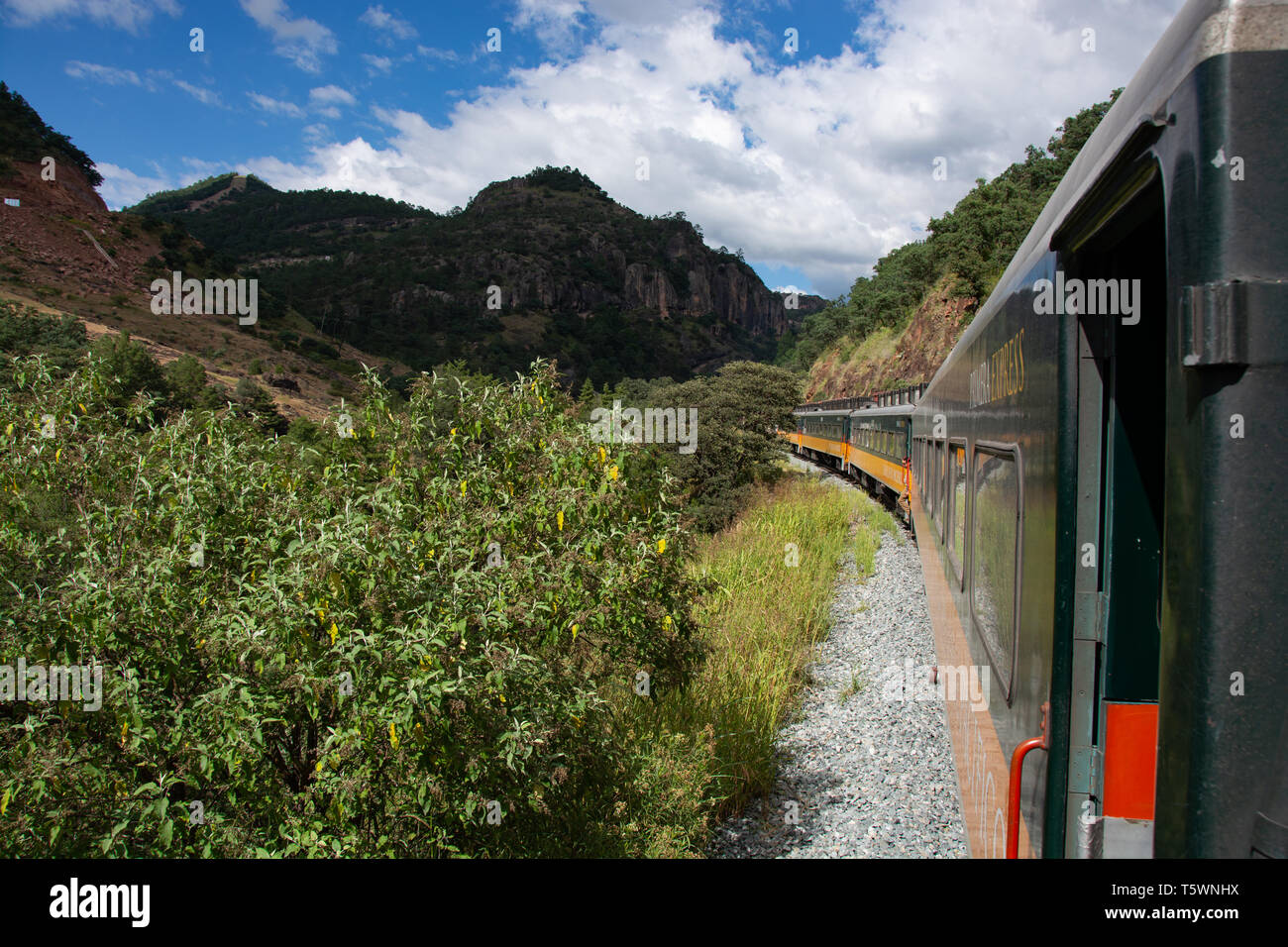 the trip of El Chepe in Chihuahua Mexico Stock Photo - Alamy