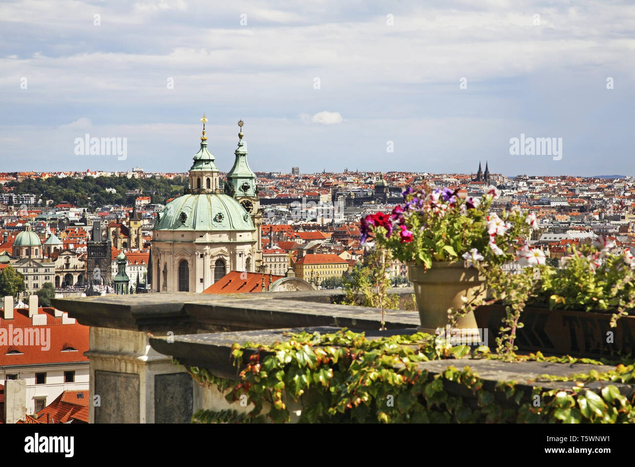 Panoramic view of Prague. Czech Republic Stock Photo - Alamy