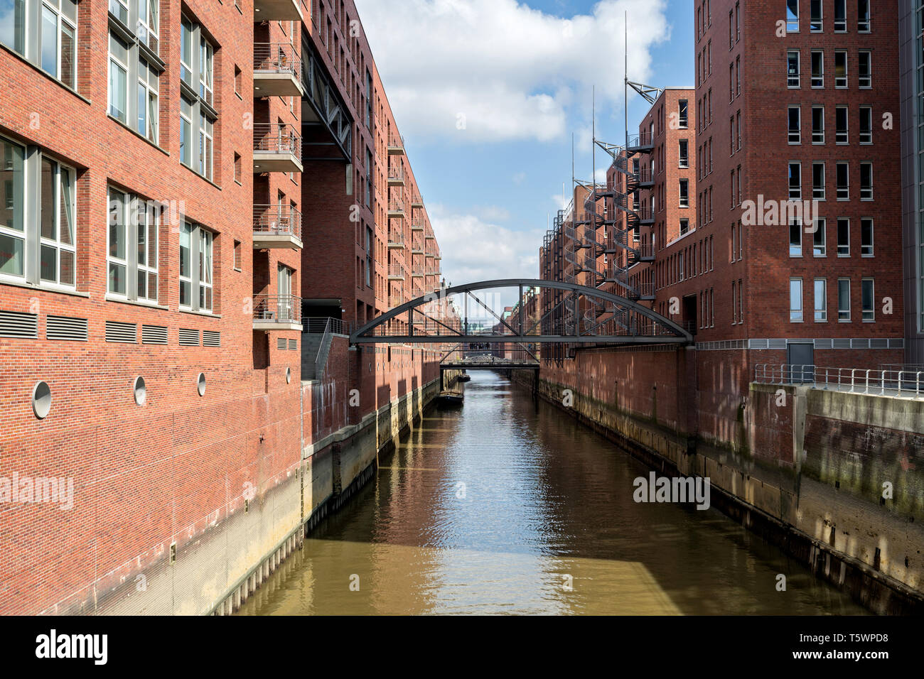 Speicherstadt in Hamburg, Germany. It is the largest warehouse district ...