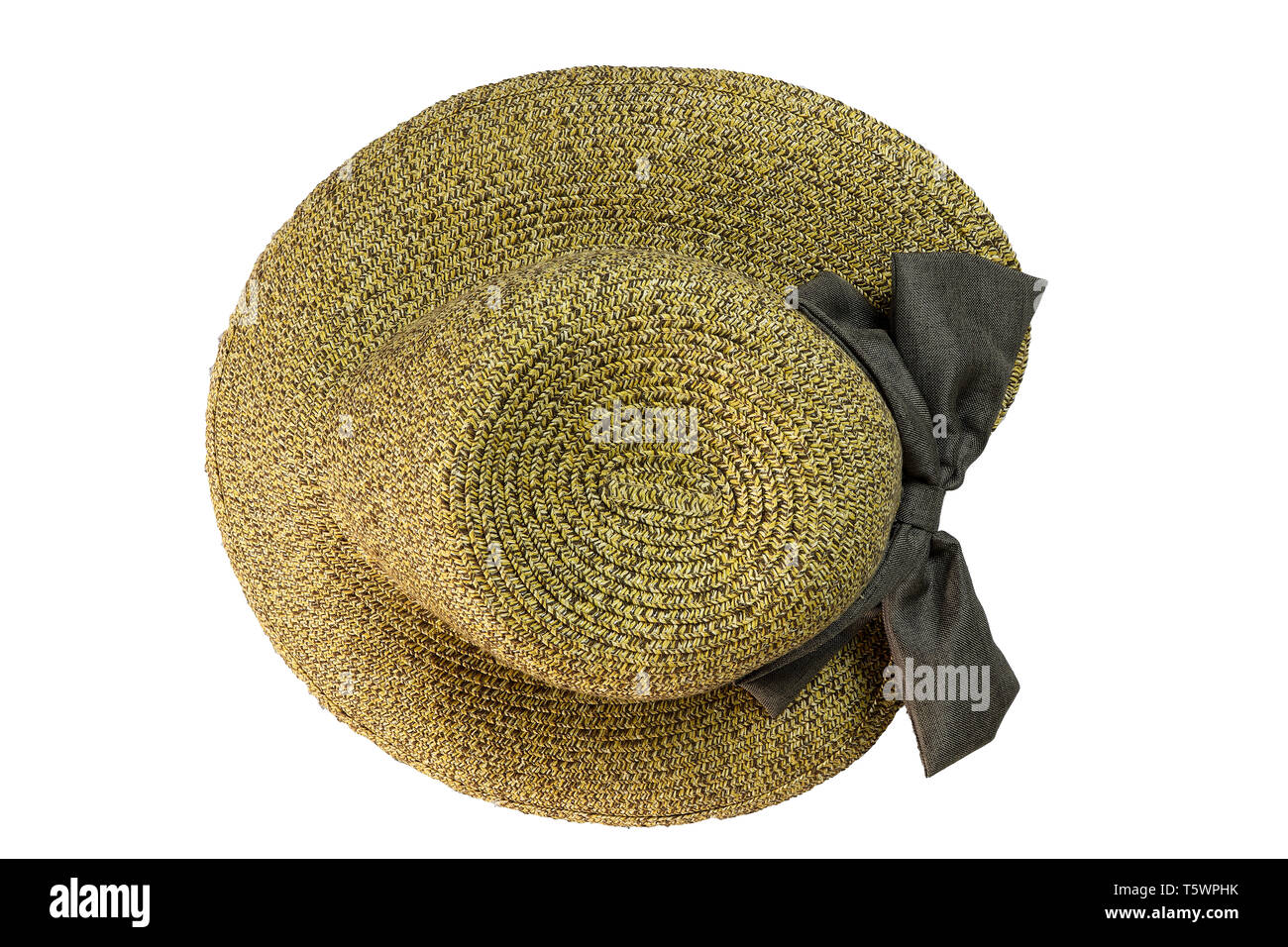 Vintage Straw hat fasion for woman isolated on white background , High ...