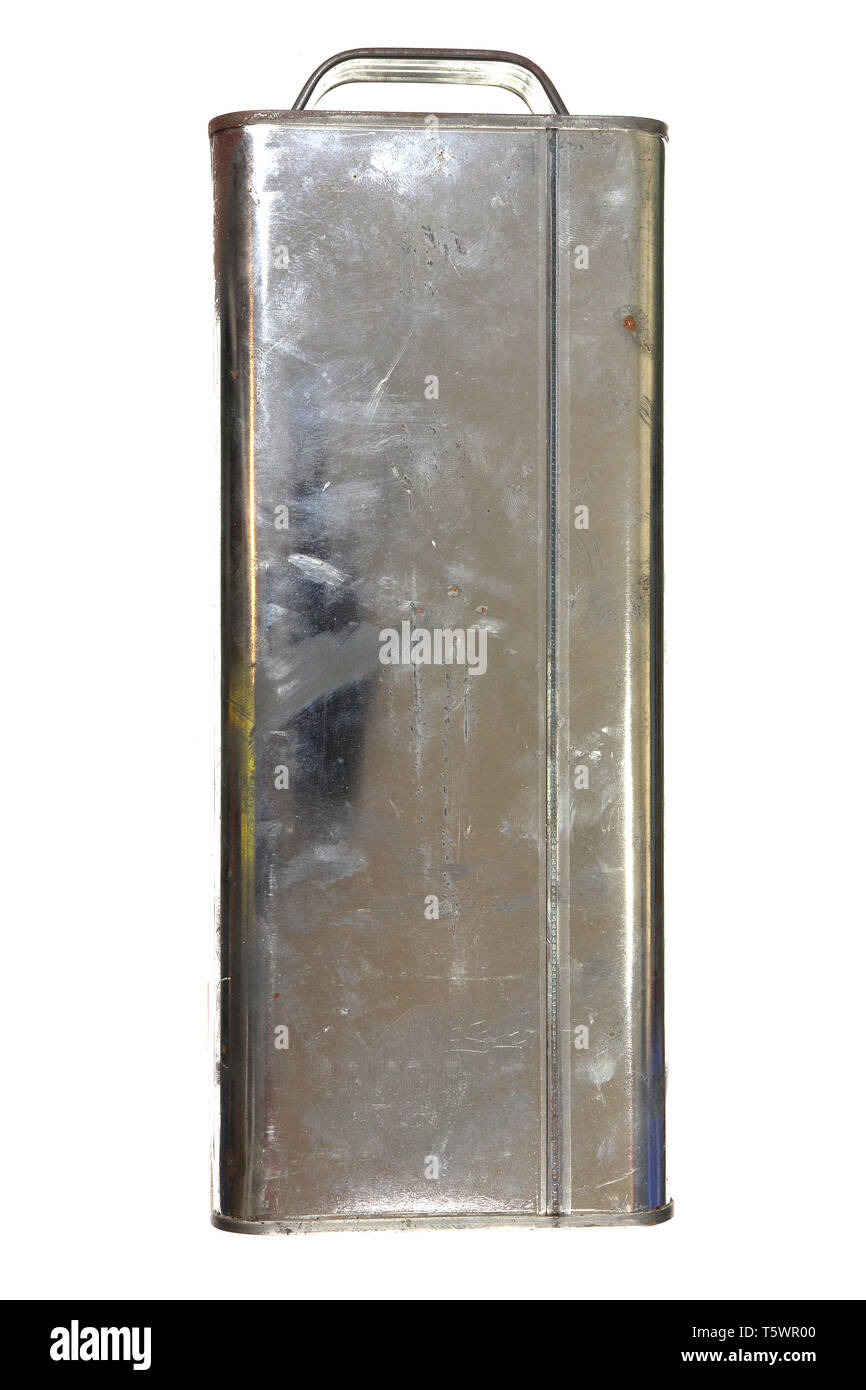 Motor Oil and paint Metal Container, engine oil cans Vintage isolated ...