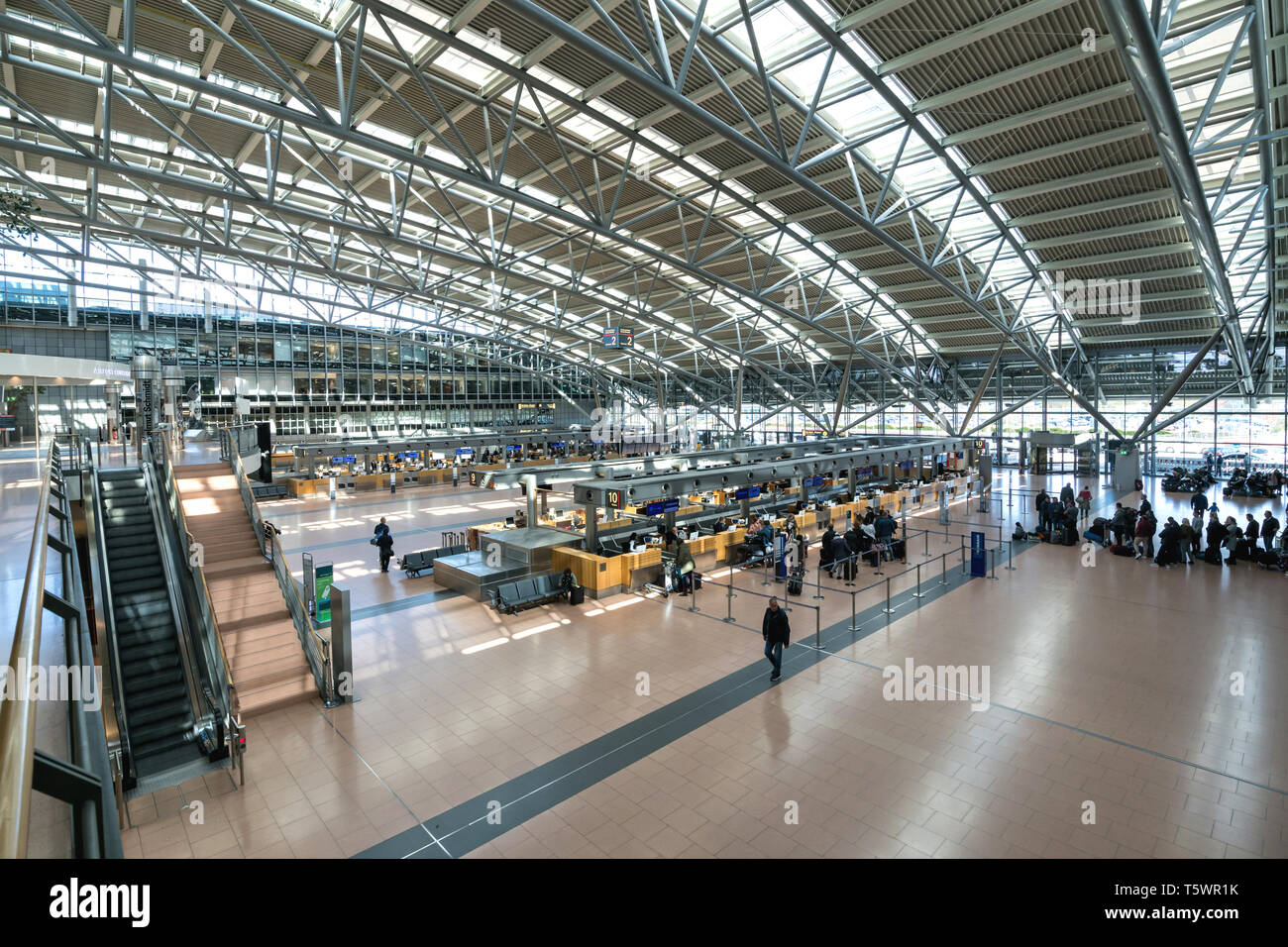 Terminal 2 of Hamburg Airport Helmut Schmidt. It is the fifth-busiest ...