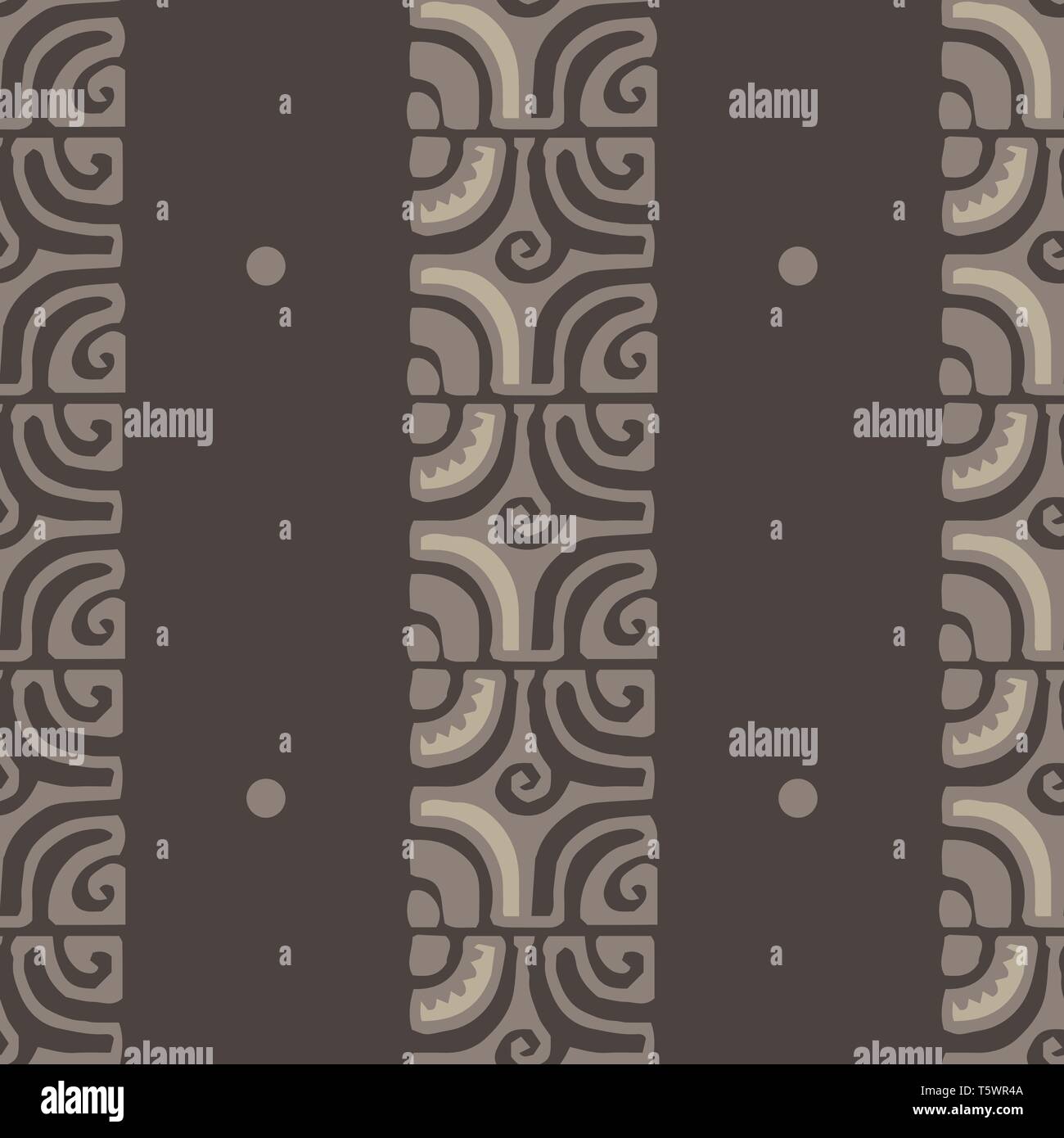 vector Seamless pattern with Abstract brown geometric shape 10 eps ...