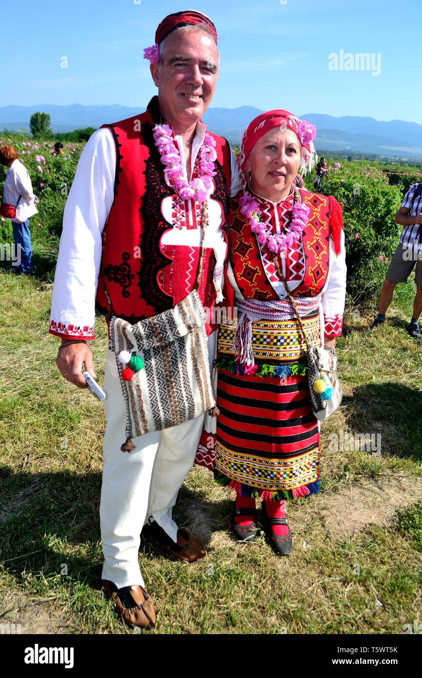 Harvesting roses - Rose Festival in KAZANLAK. Province of Stara Zagora ...