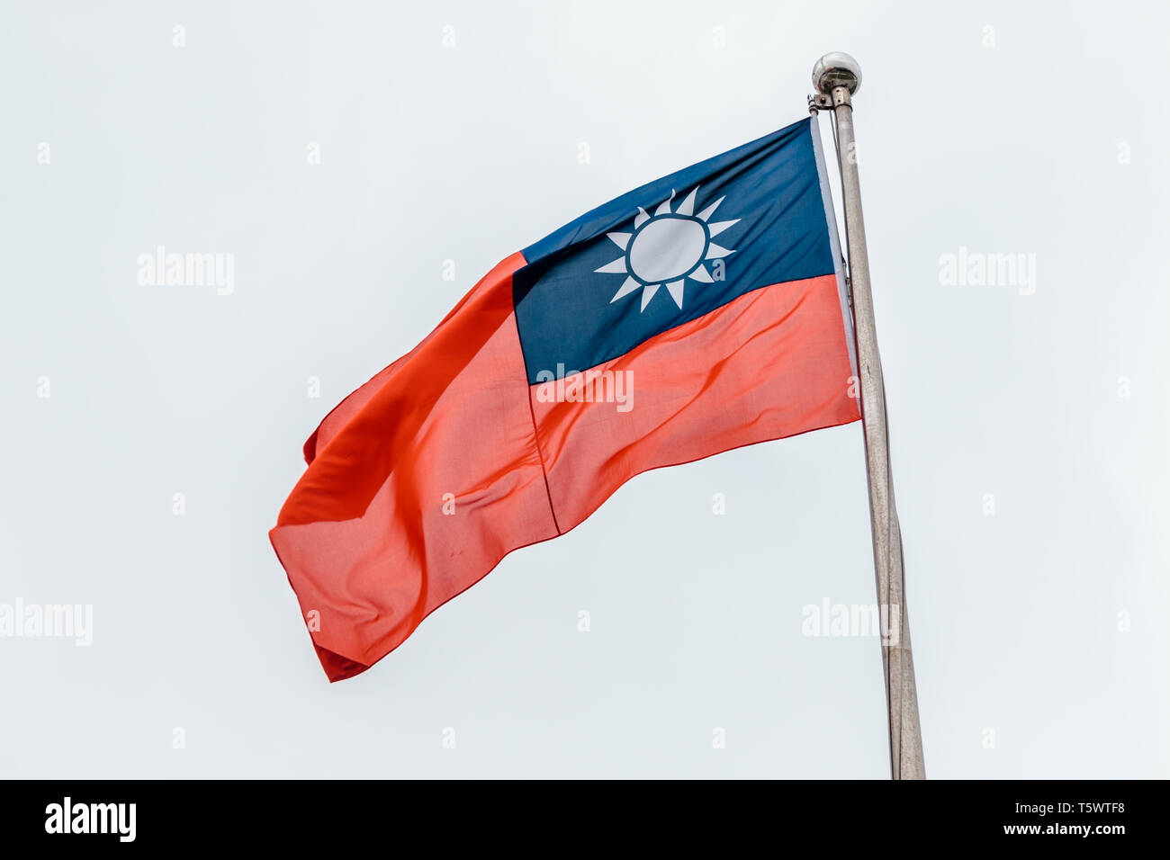Isolated on white taiwanese flag hi-res stock photography and images ...
