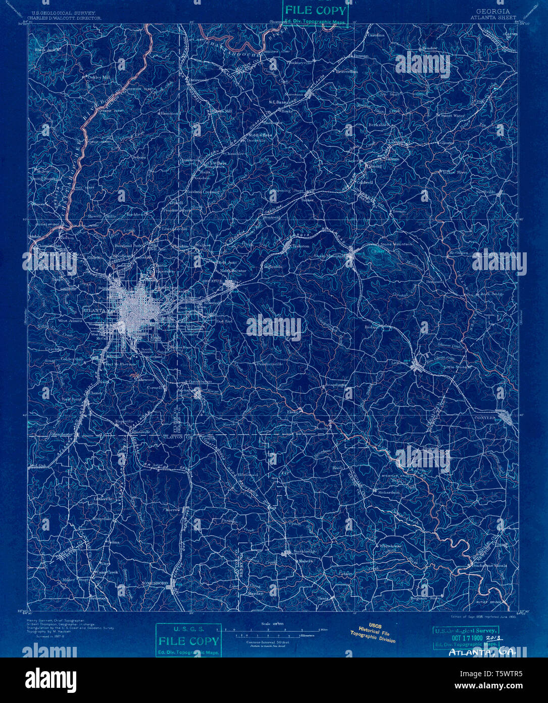 Atlanta map restoration hi-res stock photography and images - Alamy
