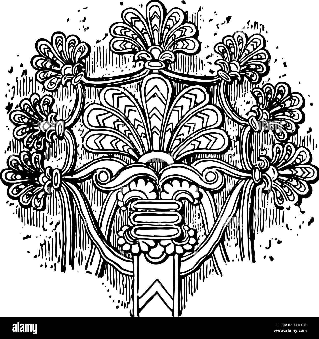 Assyrian Sacred Tree Stock Vector Images Alamy
