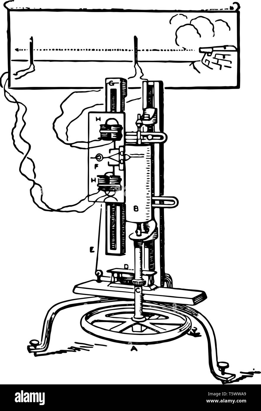This illustration represents function of Bashforth Chronograph which ...