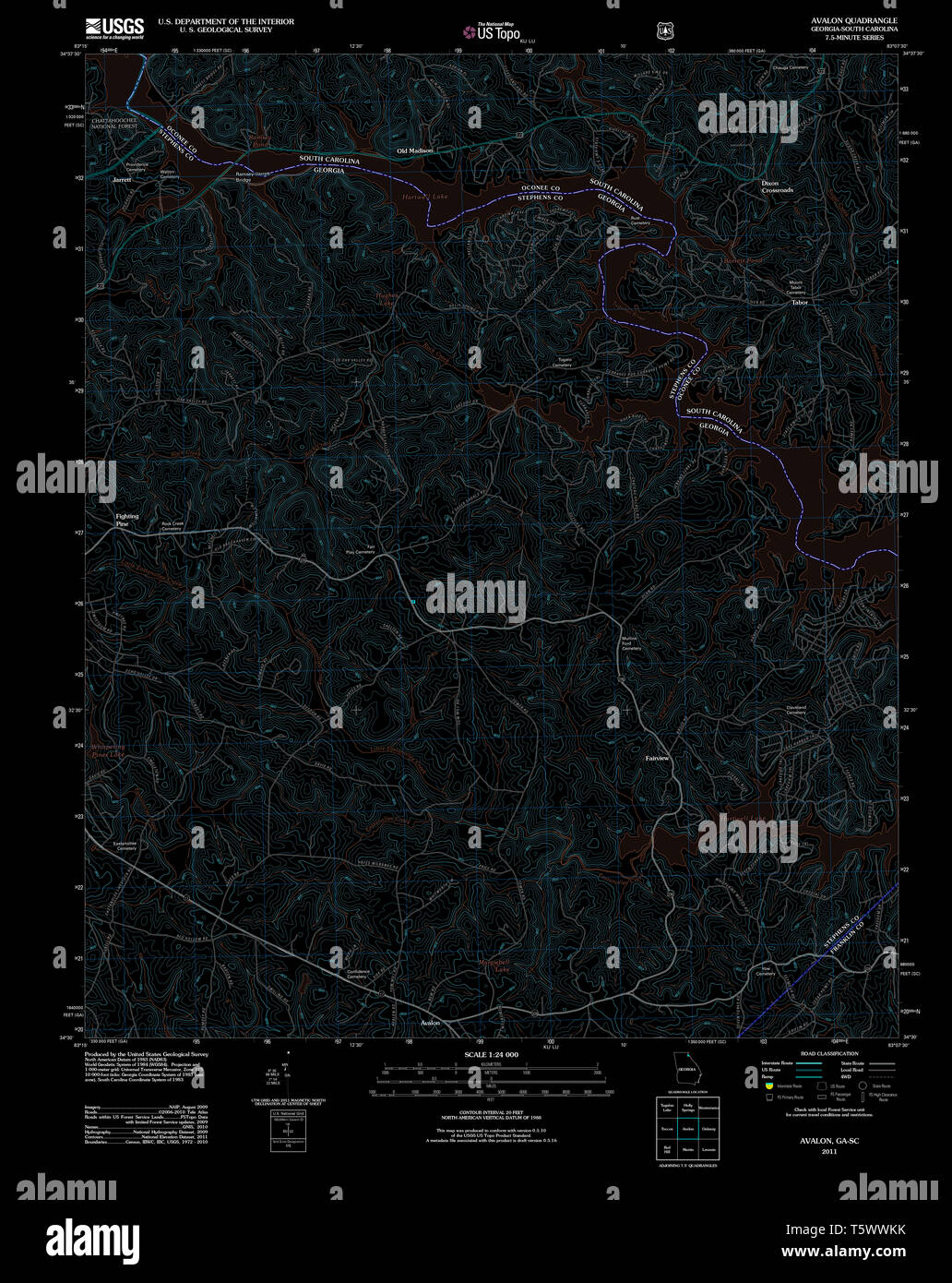 Avalon map hi-res stock photography and images - Alamy