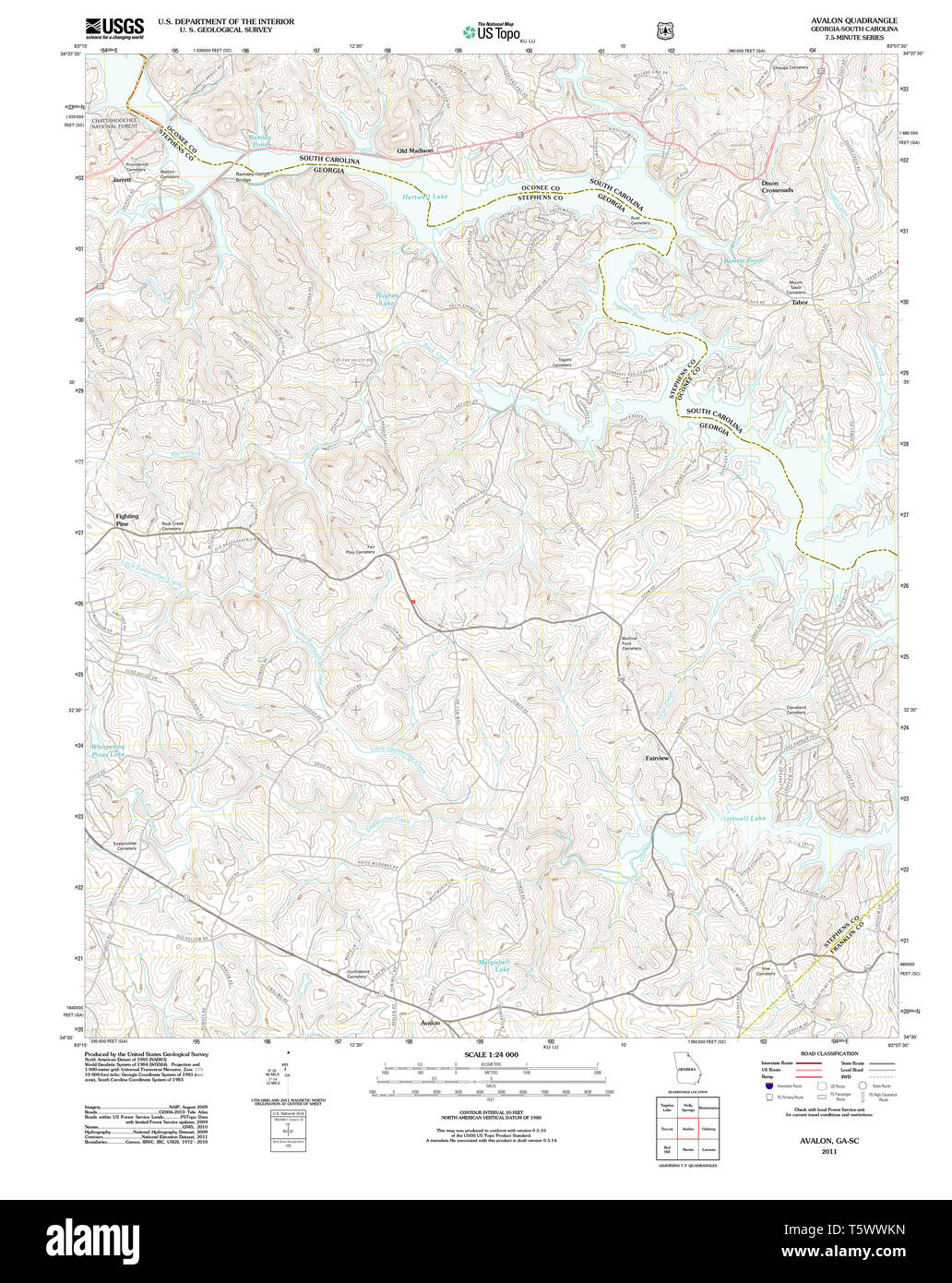 Avalon map hi-res stock photography and images - Alamy