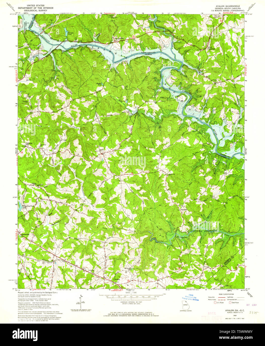 Map of avalon hi-res stock photography and images - Alamy