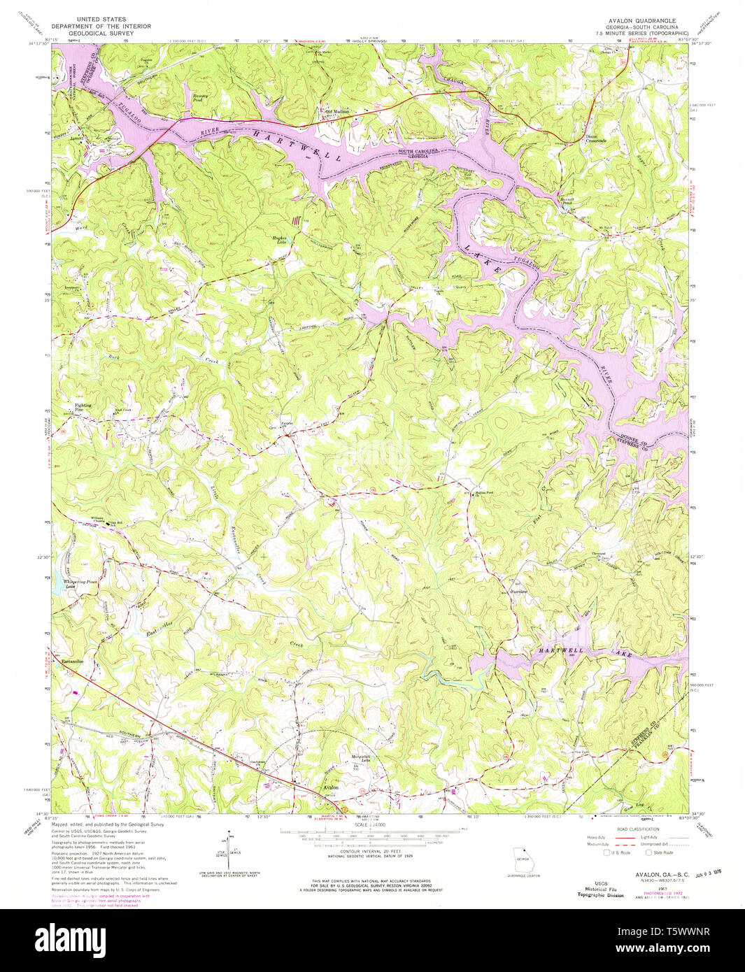 Avalon map hi-res stock photography and images - Alamy