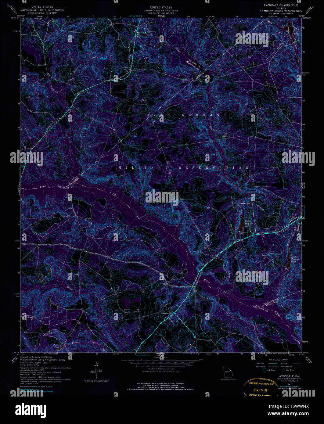 Avondale map hi-res stock photography and images - Alamy