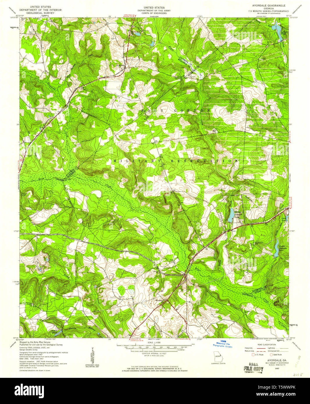 Map of avondale hi-res stock photography and images - Alamy