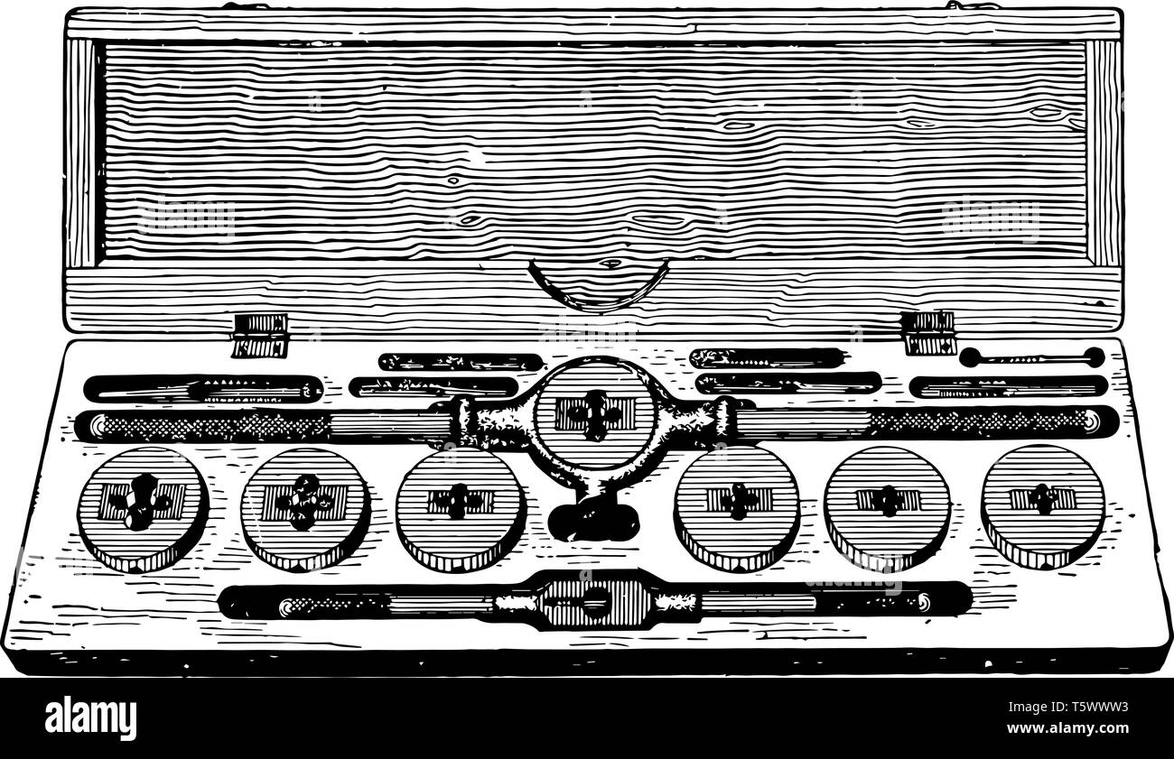 Cutting screw threads Stock Vector Images - Alamy