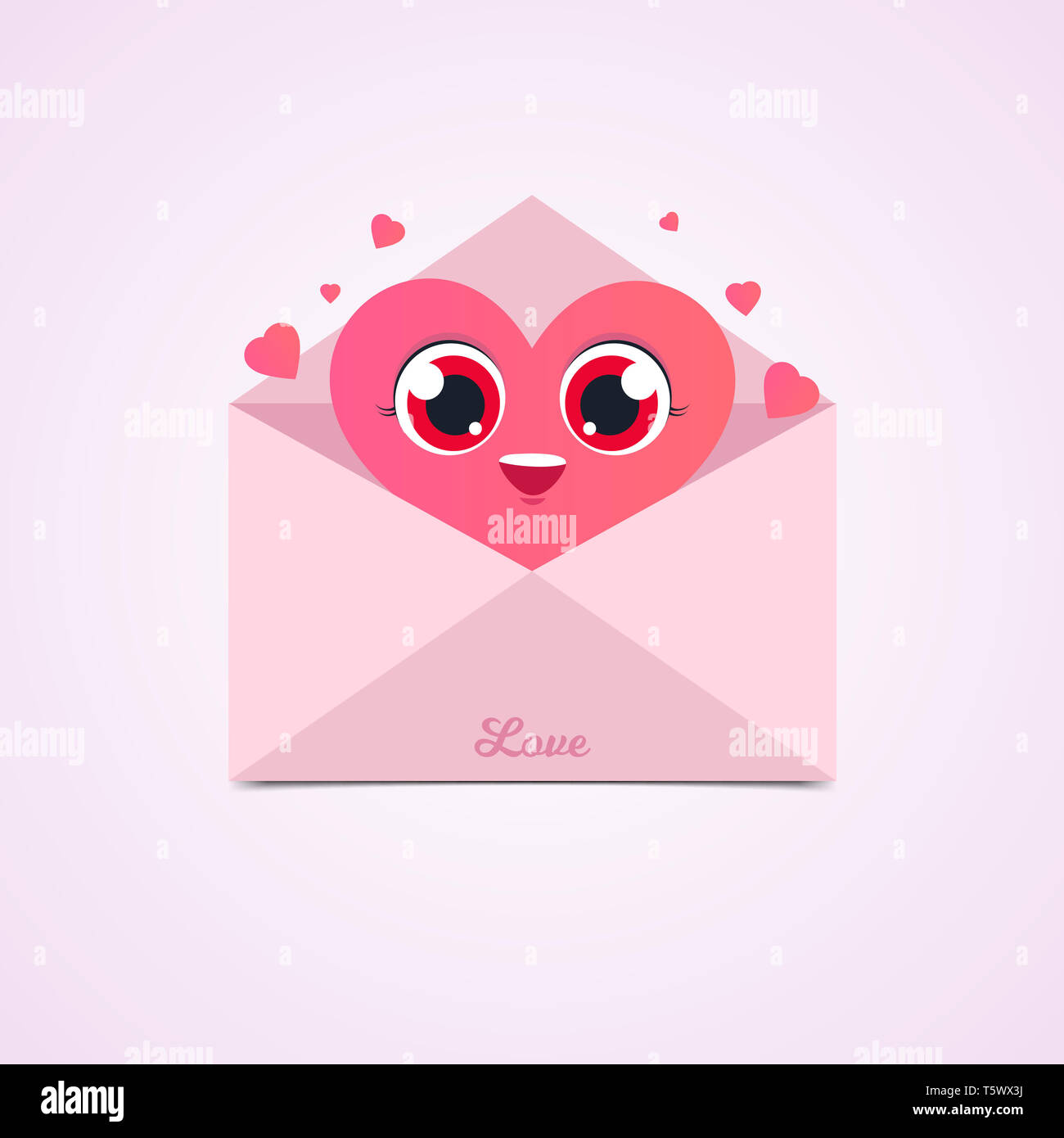 Love Letter Illustration Stock Photo - Alamy