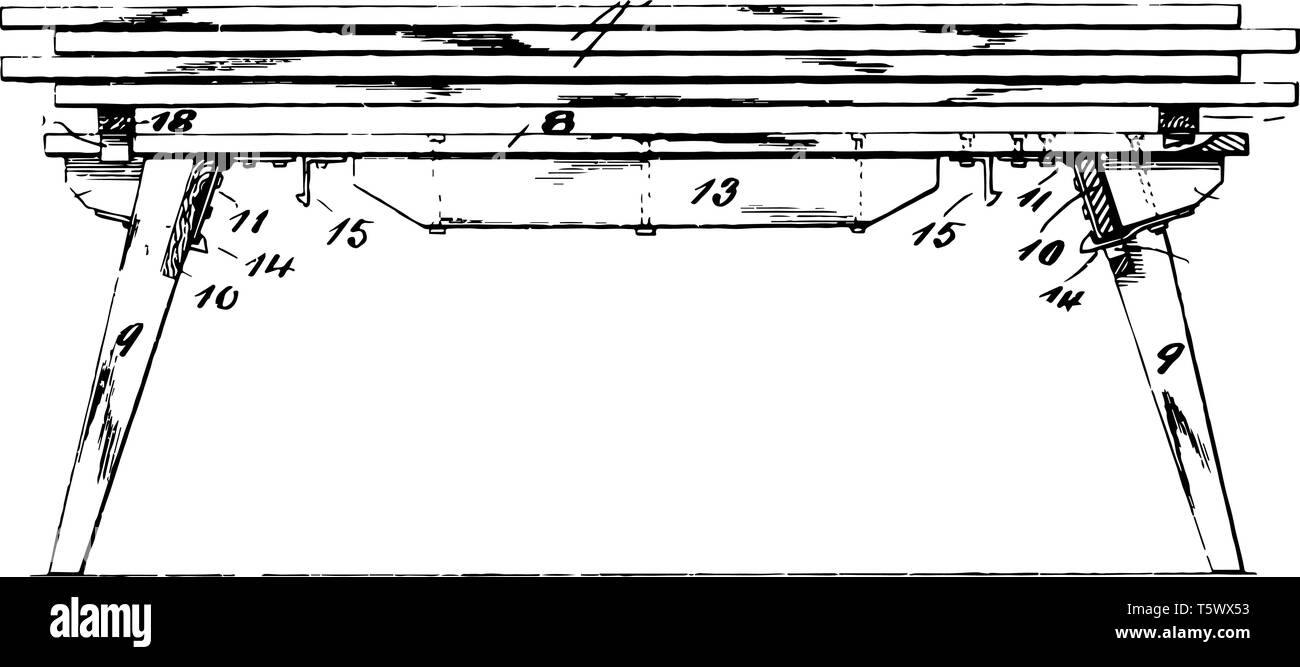 Painters trestle Stock Vector Images - Alamy