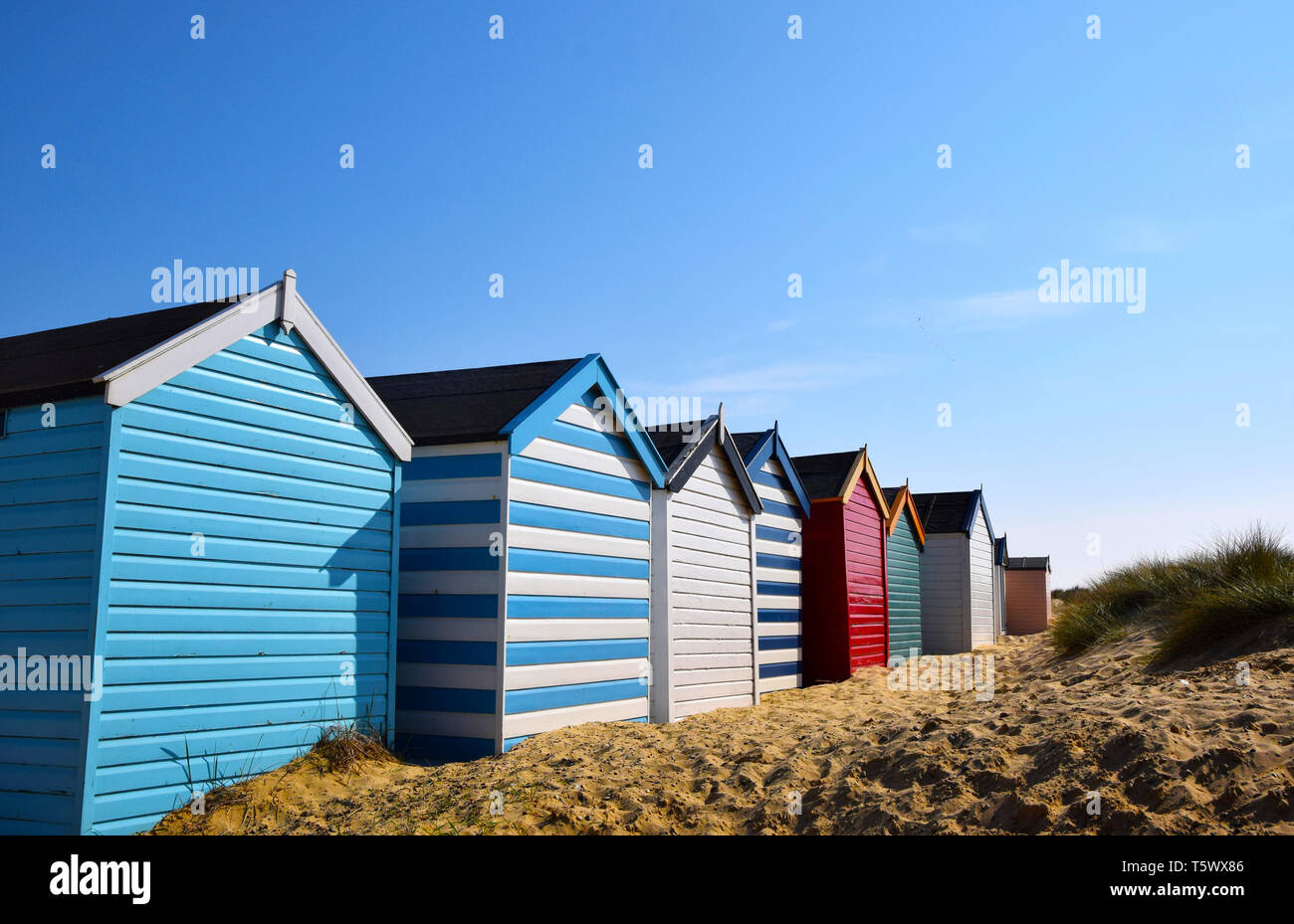 beach huts, southwold,, suffolk, england Stock Photo - Alamy