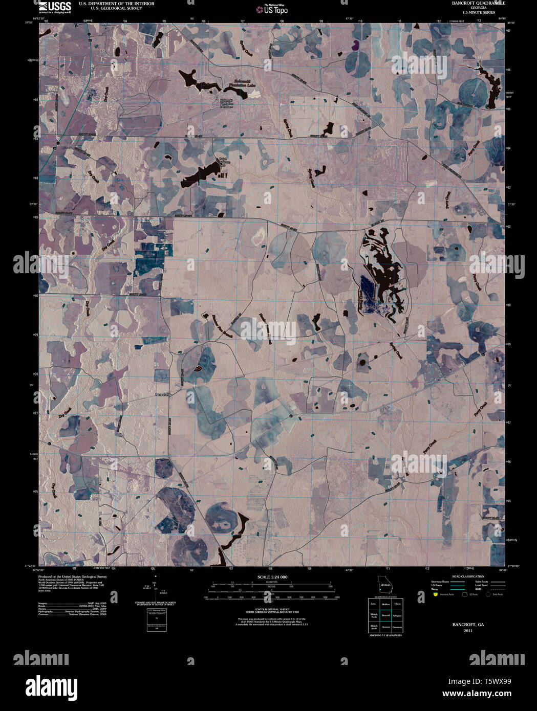 Map of bancroft hi-res stock photography and images - Alamy