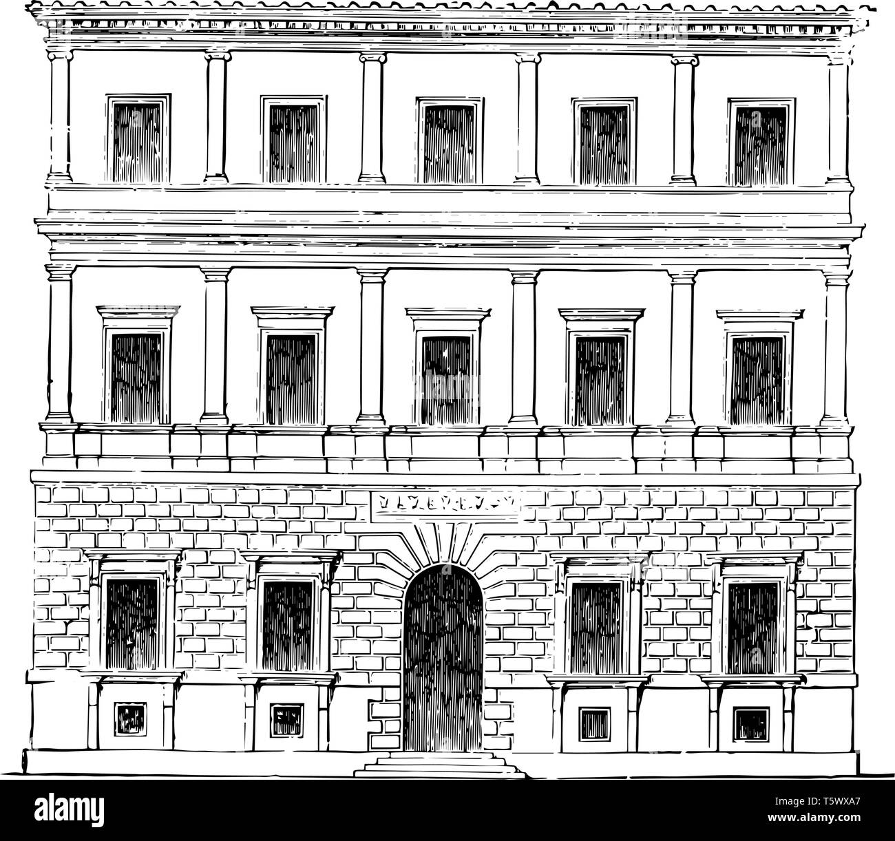Small Palace at Rome by Balthazar Peruzzi The pupils of Bramante the ...