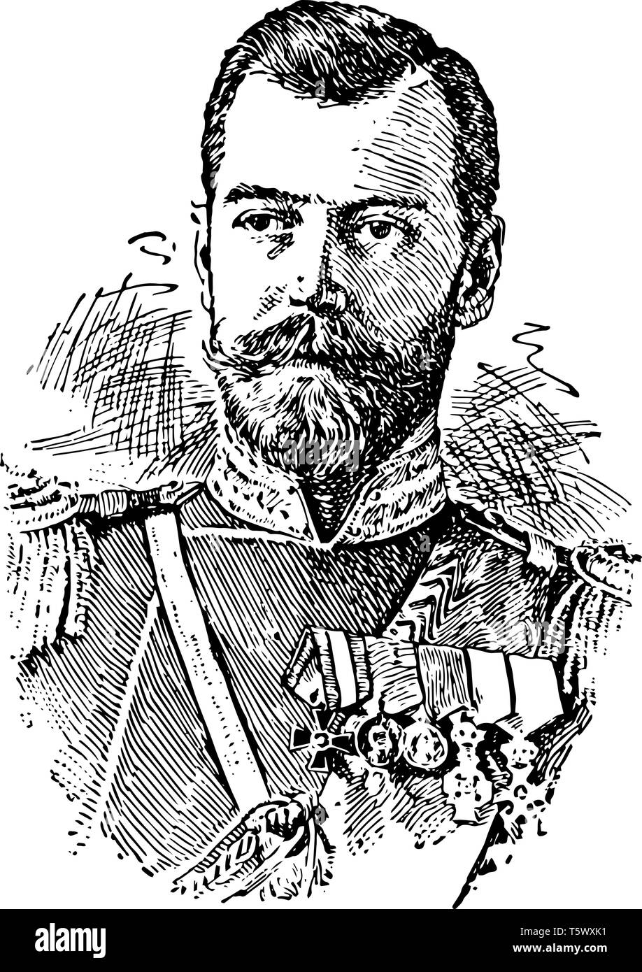 Grand duke nicholas ii Stock Vector Images - Alamy
