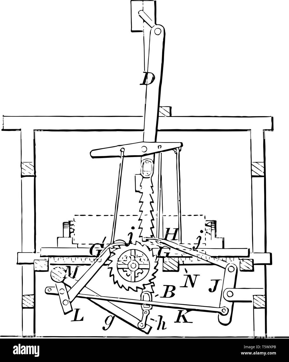 Sawing machine Black and White Stock Photos & Images - Alamy
