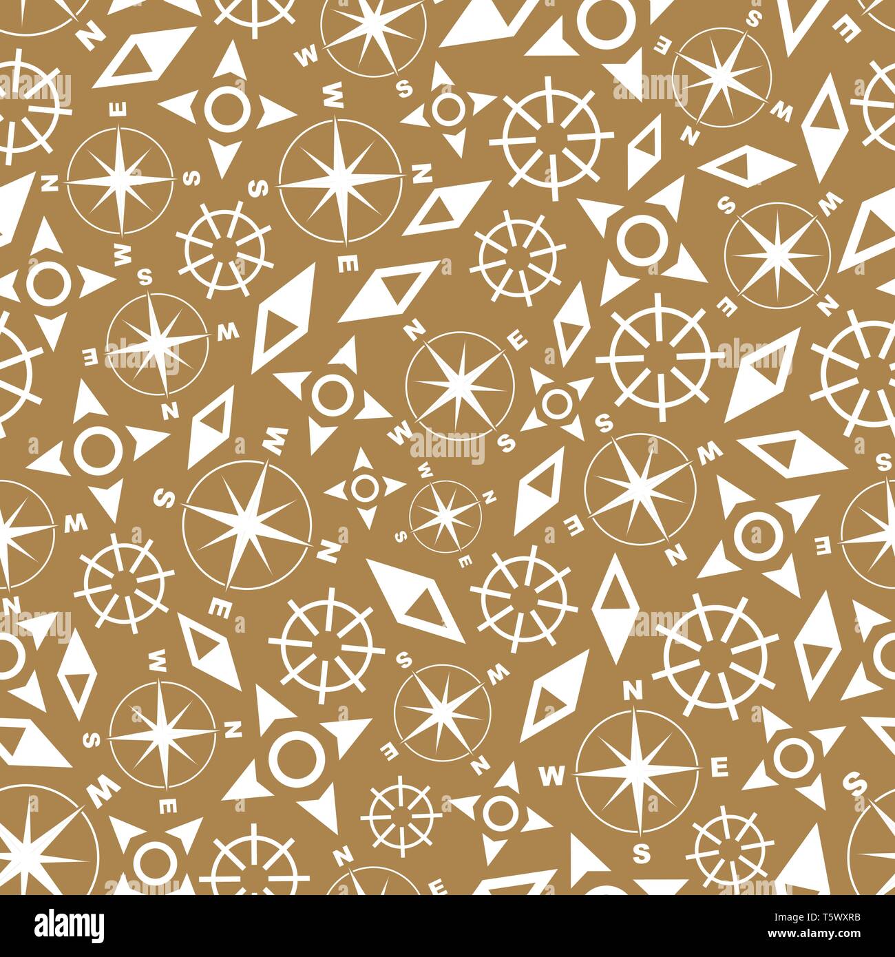 Seamless background with compass. Vector illustration Stock Vector ...