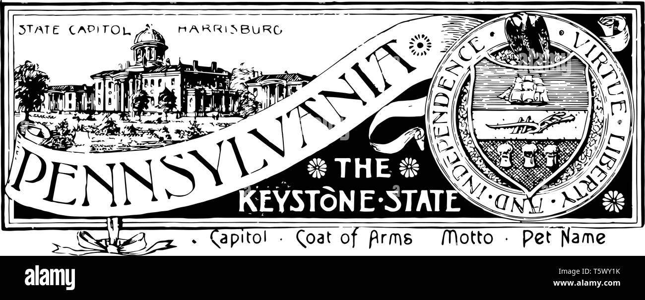 Keystone state Stock Vector Images - Alamy