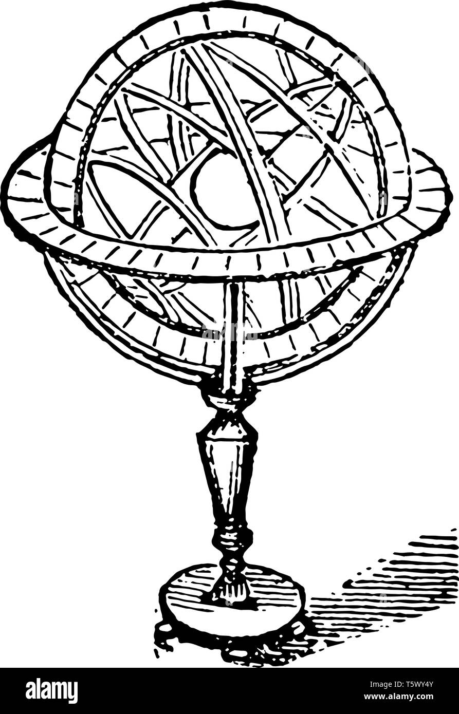 Ecliptic armillary sphere Stock Vector Images - Alamy