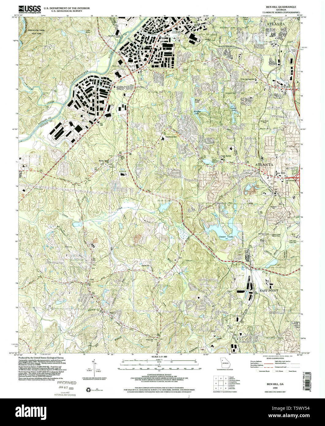 Ben hill map hi-res stock photography and images - Alamy