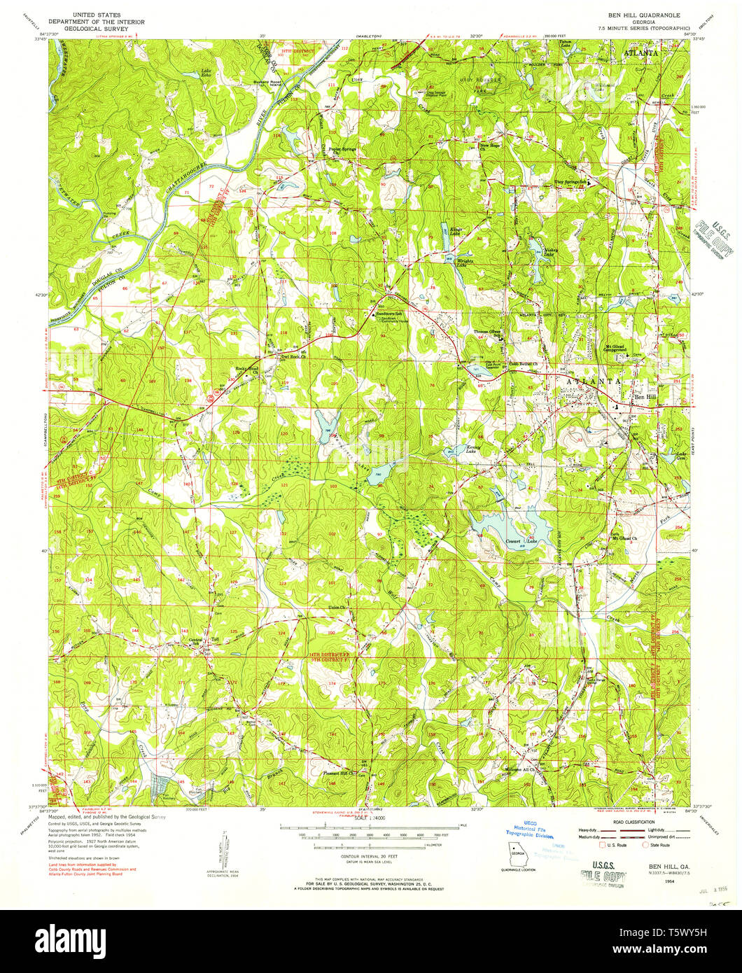 Ben hill map hi-res stock photography and images - Alamy