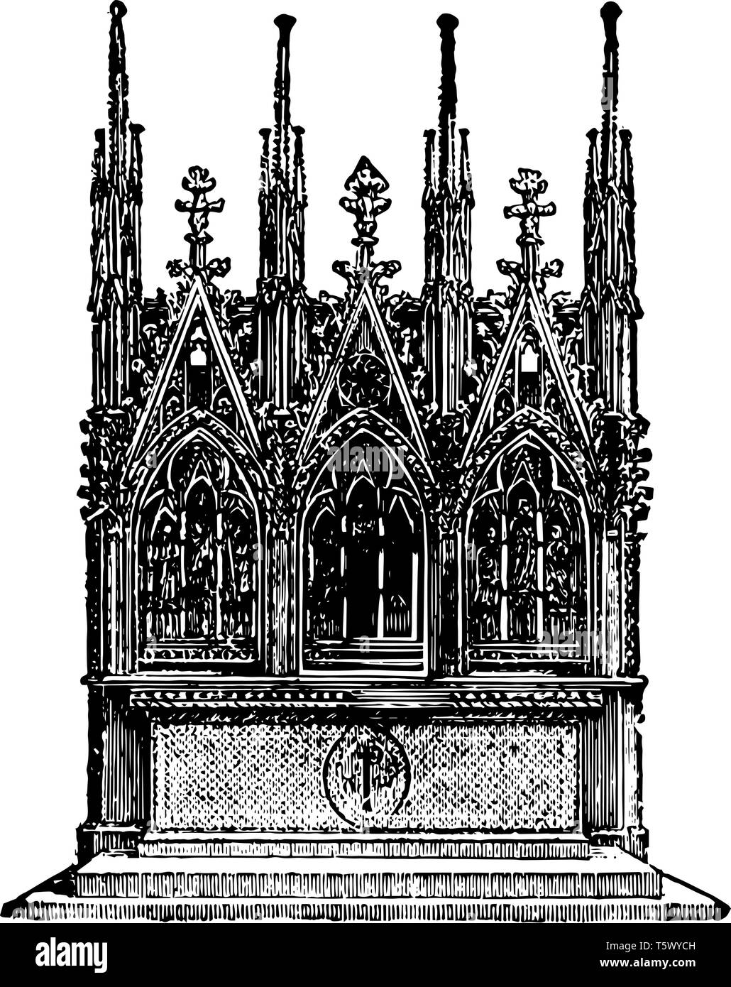 Gothic Altar is an erection made for the offering sacrifices for ...
