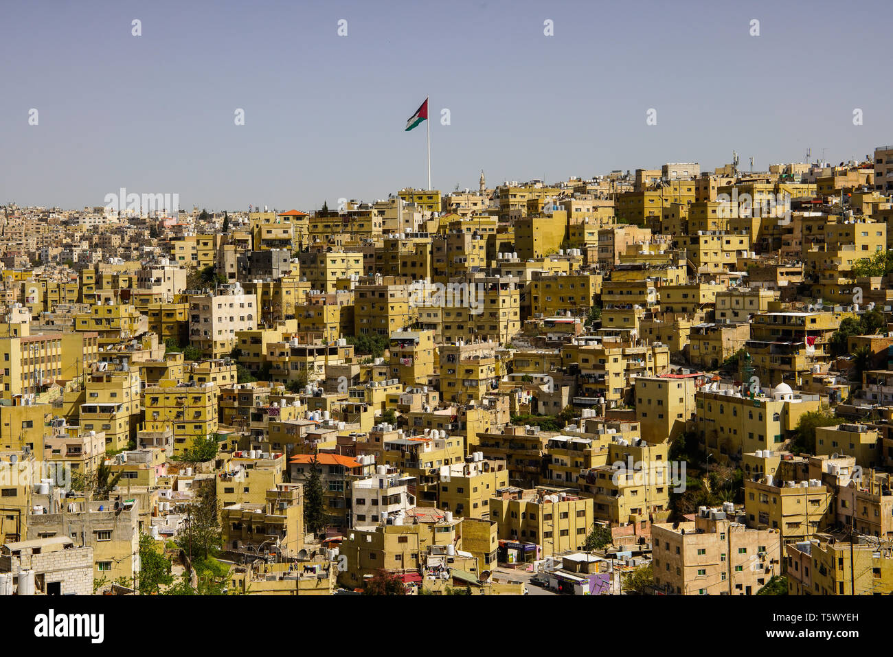 Elevated view of Amman, capital city of Jordan Stock Photo - Alamy
