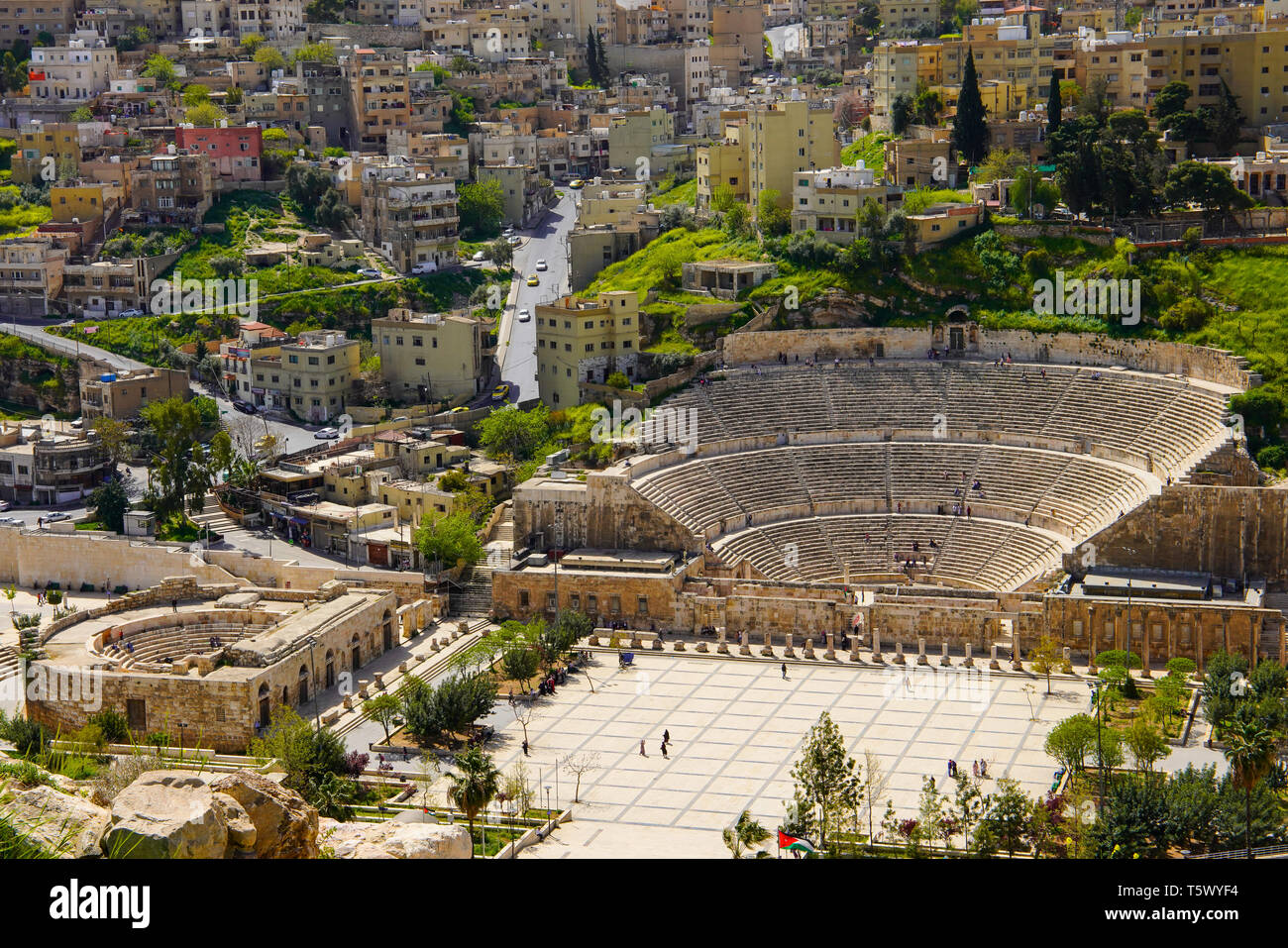 Roman amphitheater downtown amman jordan hi-res stock photography and ...