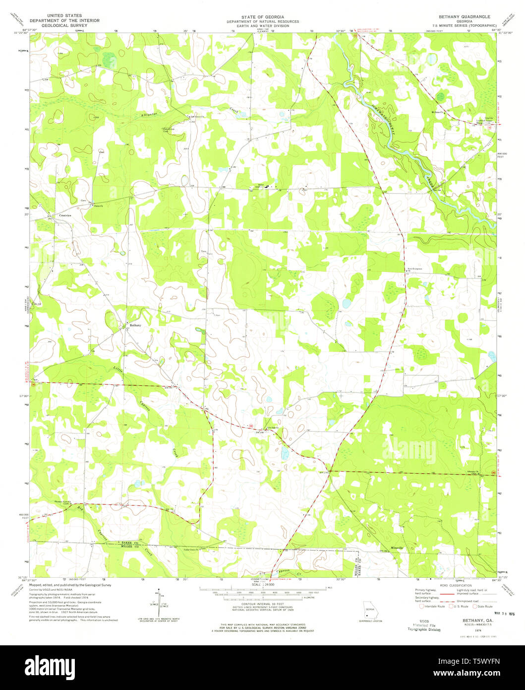 Map of bethany hi-res stock photography and images - Alamy