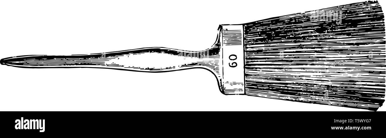 This illustration represents how to work in Painter Duster vintage line ...