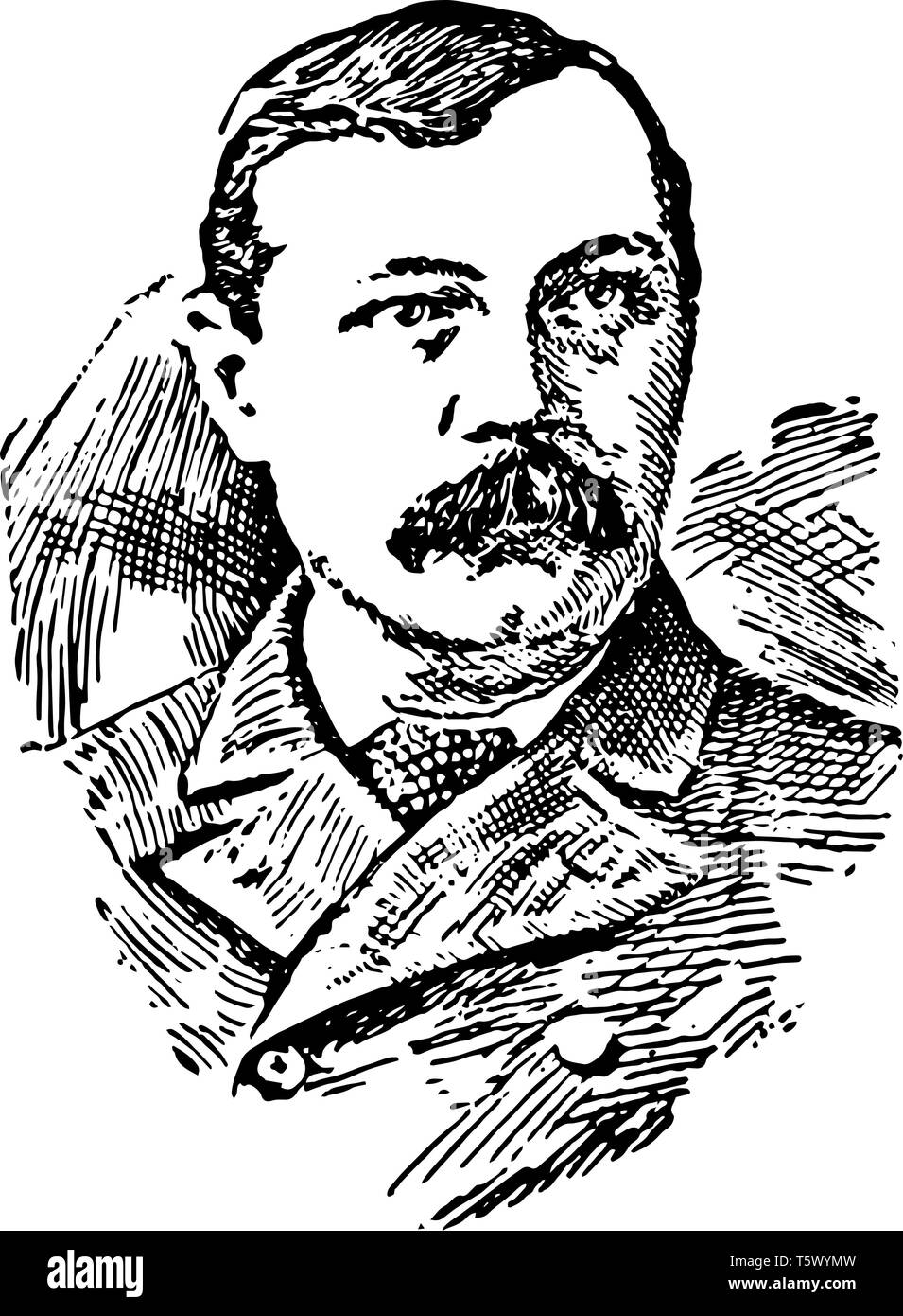 Arthur conan doyle 1859 1930 Stock Vector Images - Alamy