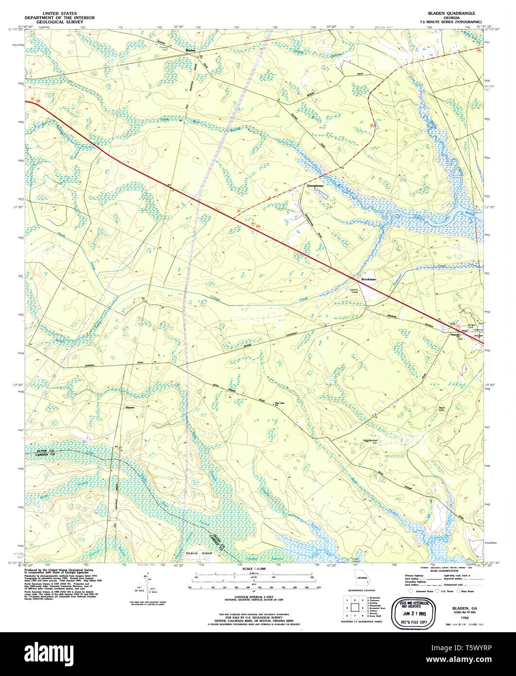 Bladen map hi-res stock photography and images - Alamy