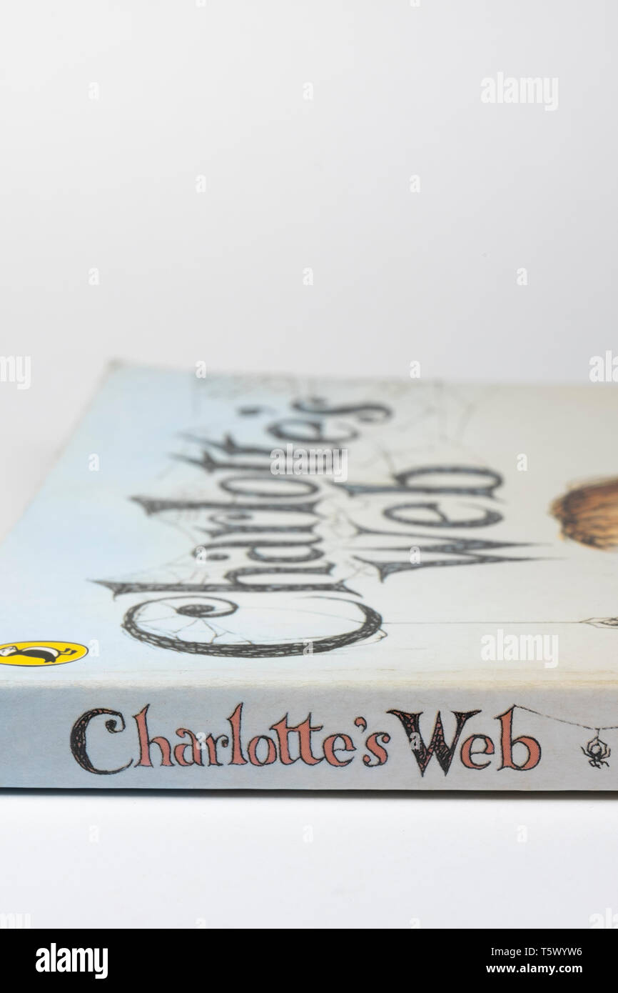Close up image of Charlottes Web Book by EB White Stock Photo - Alamy