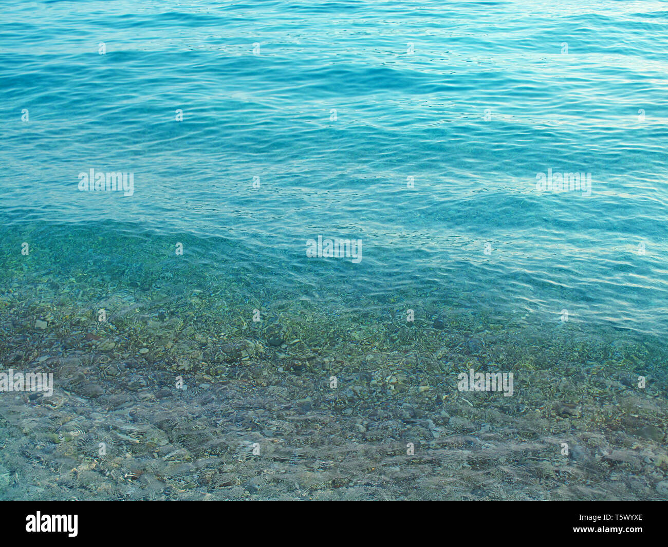Turquoise sea water background Stock Photo - Alamy