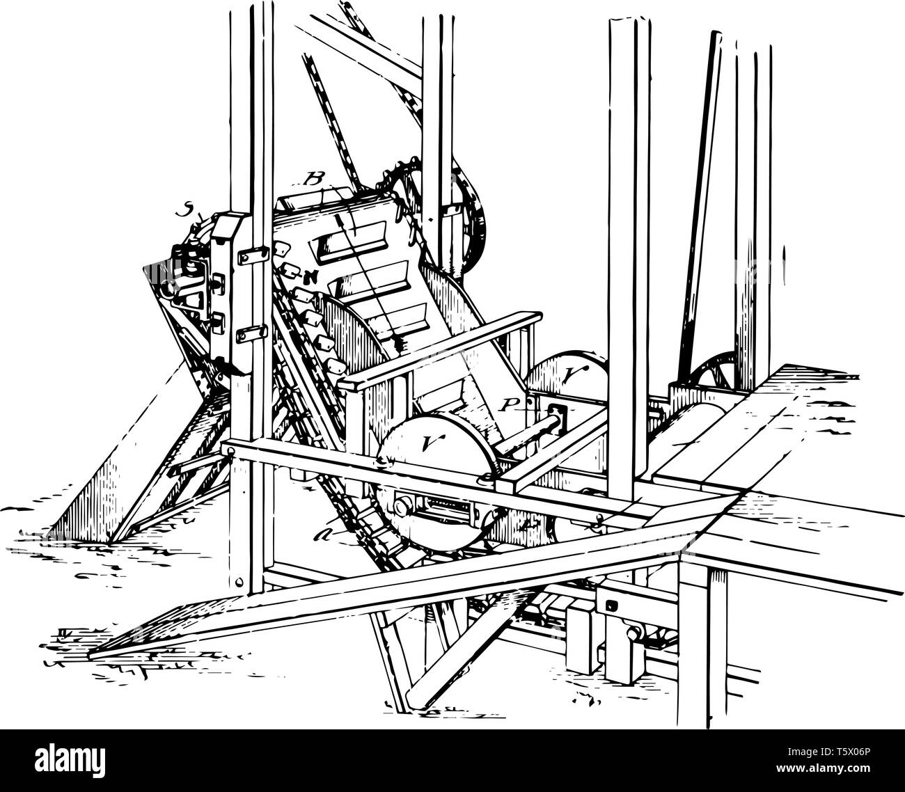 This illustration represents Feeding Machine which has been adapted to ...